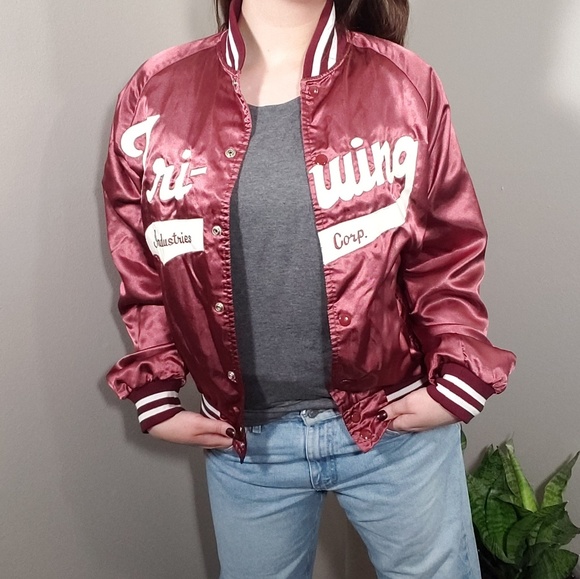 Trimark | Jackets & Coats | Vintage Trimark Triwing Bomber Varsity ...